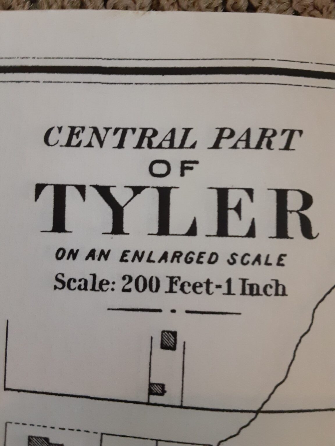 Central Part of Tyler map and Gray's New Map of Tyler (Downtown ...