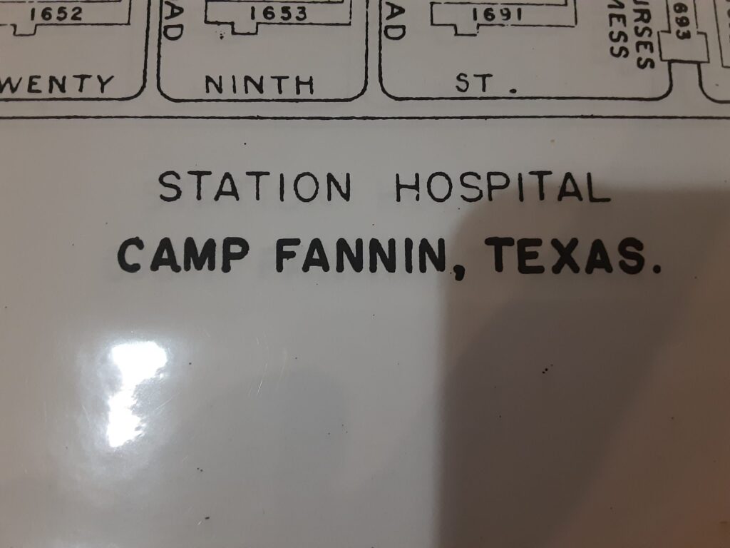Map of Camp Fannin Station Hospital - Smith County Historical Society