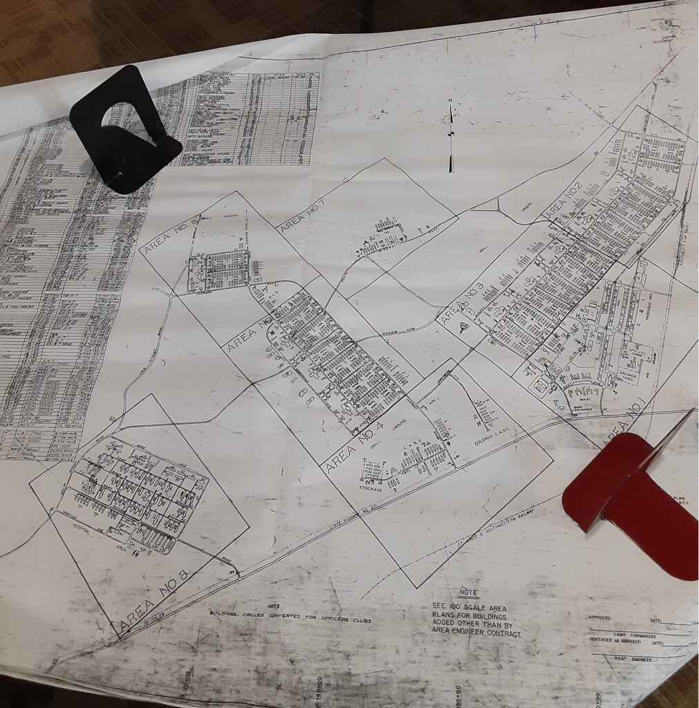 Camp Fannin Map of General Areas 1-7 - Smith County Historical Society